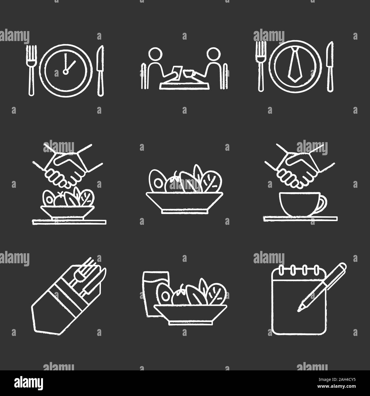 Business partner dinner Stock Vector Images - Alamy