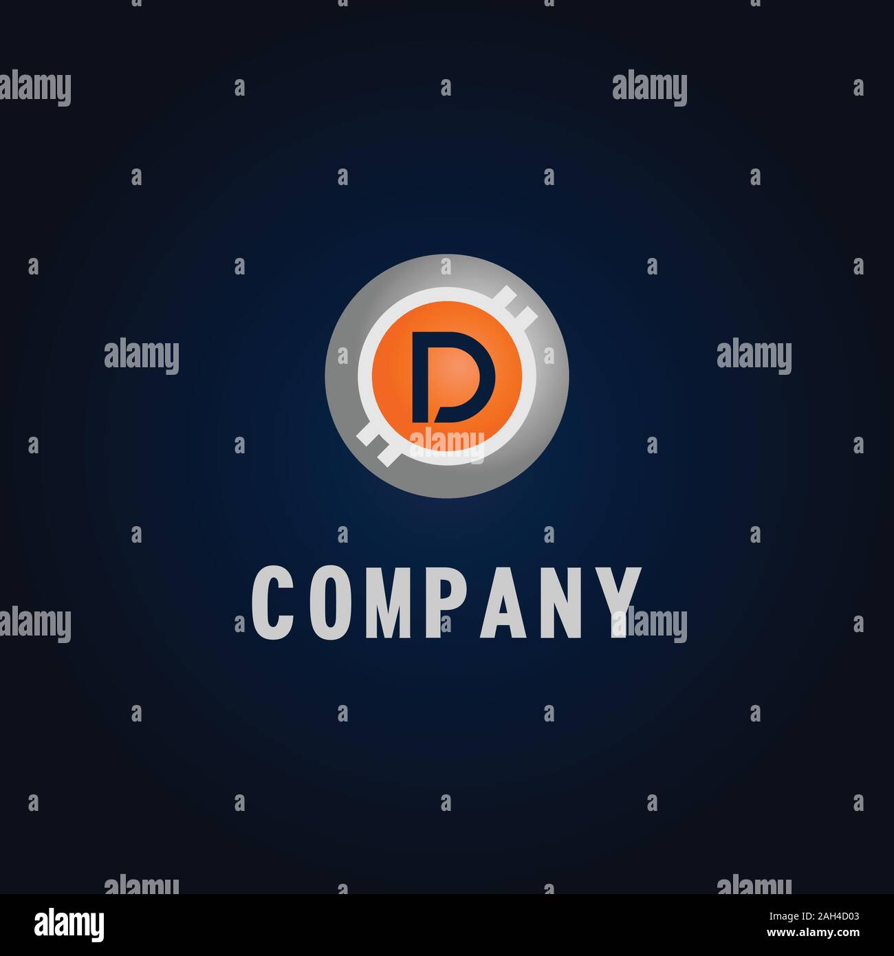 Letter D Alphabetic Logo Design Template, Crypto Curency Logo Concept ...