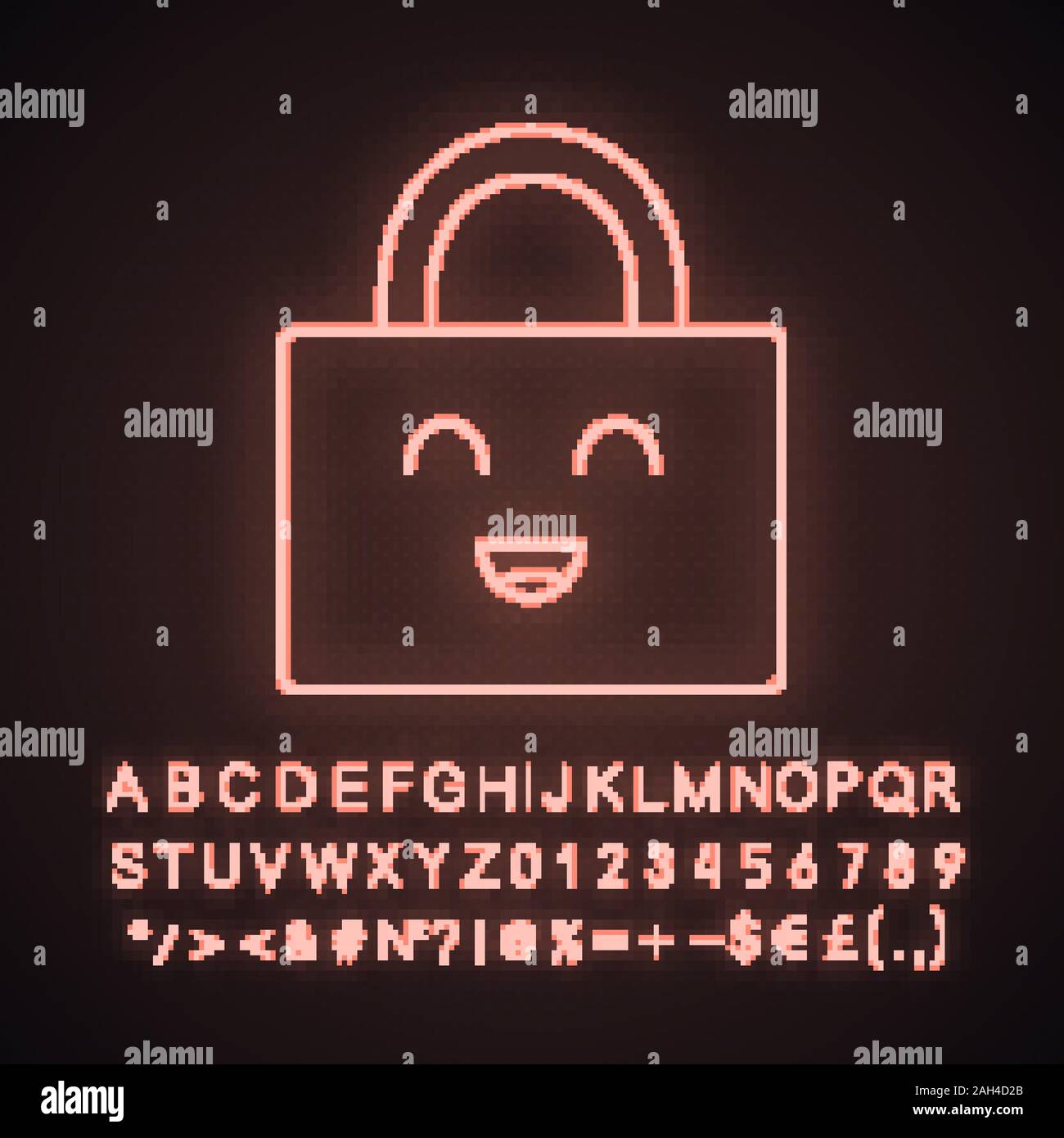 Smiling padlock neon light icon. Reliable password. Protection ...