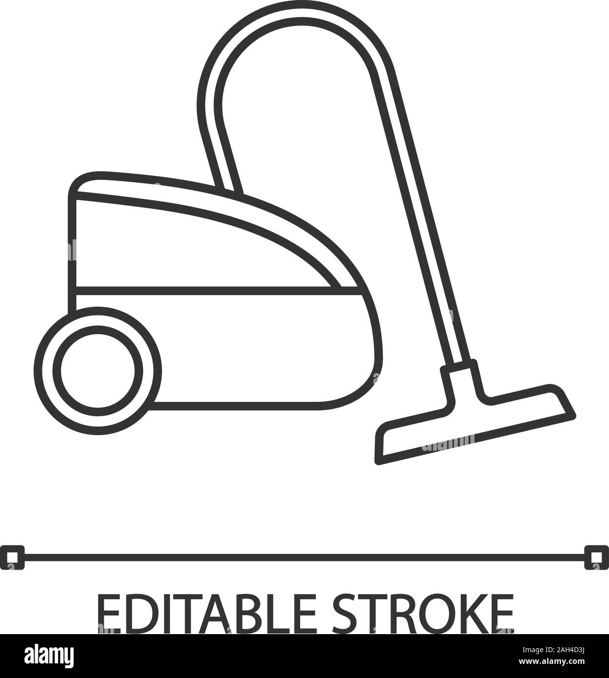 Vacuum cleaner linear icon. Thin line illustration. Wet and dry vacuum ...