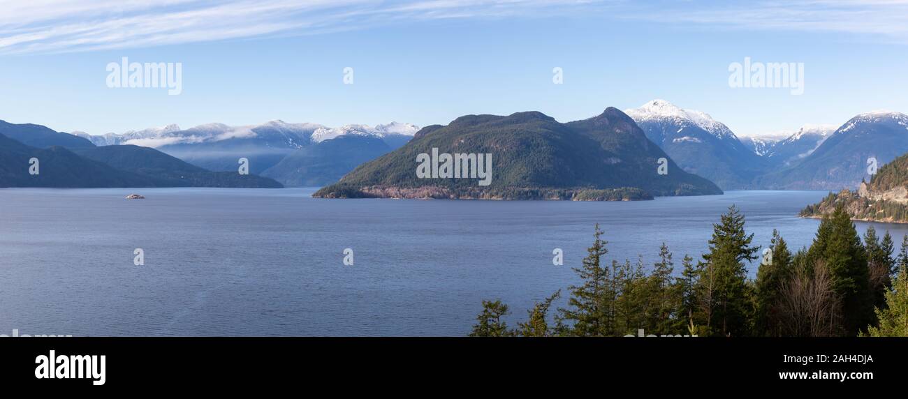 Howe Sound Panorama Stock Photo - Alamy