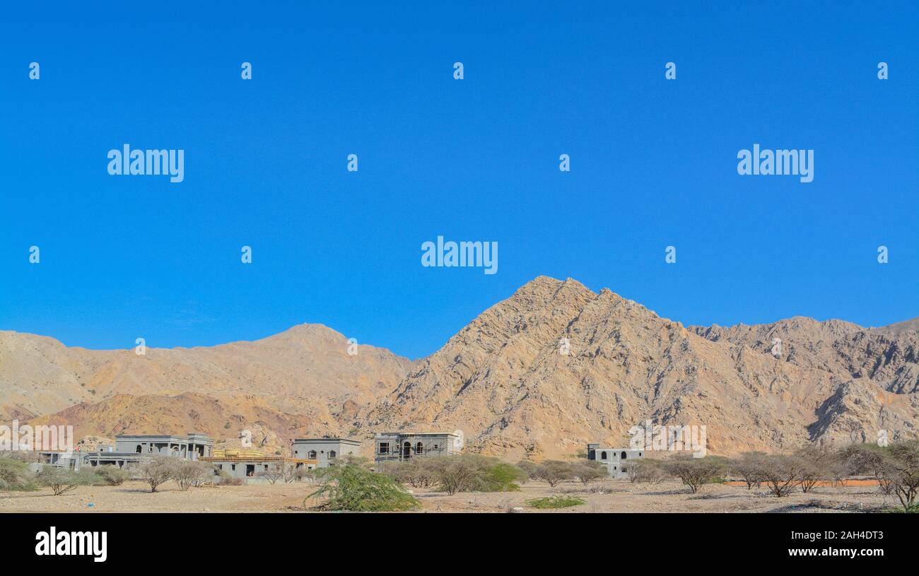 Al Hajar Mountains near Ras al Khaimah, United Arab Emirates Stock ...