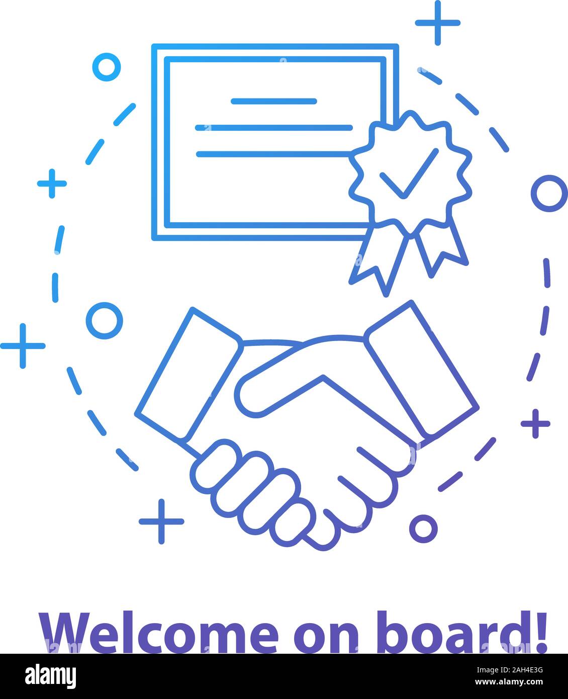 Partnership concept icon. Successful deal idea thin line illustration ...