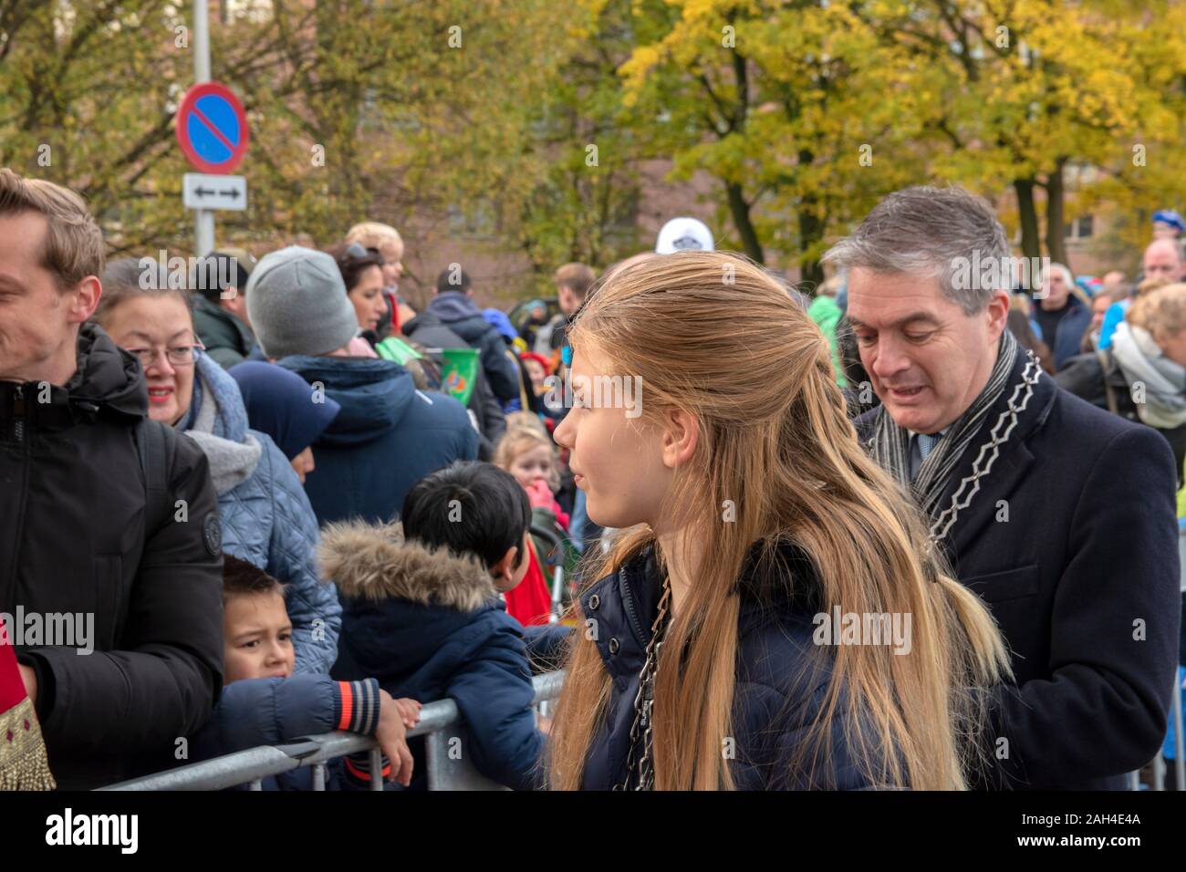 Child Mayor And Mayor At The Sinterklaas Festival At Diemen The ...