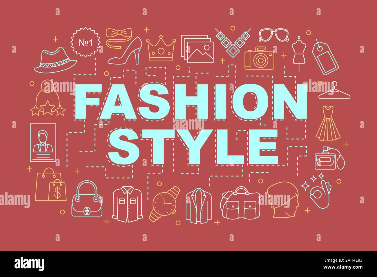 Fashion style word concepts banner. Brand clothing store. Clothes and ...