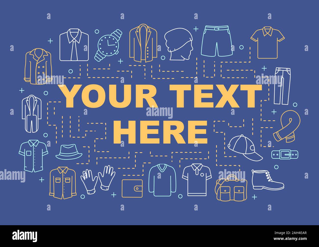 Men's clothes word concepts banner. Menswear. Clothing store ...