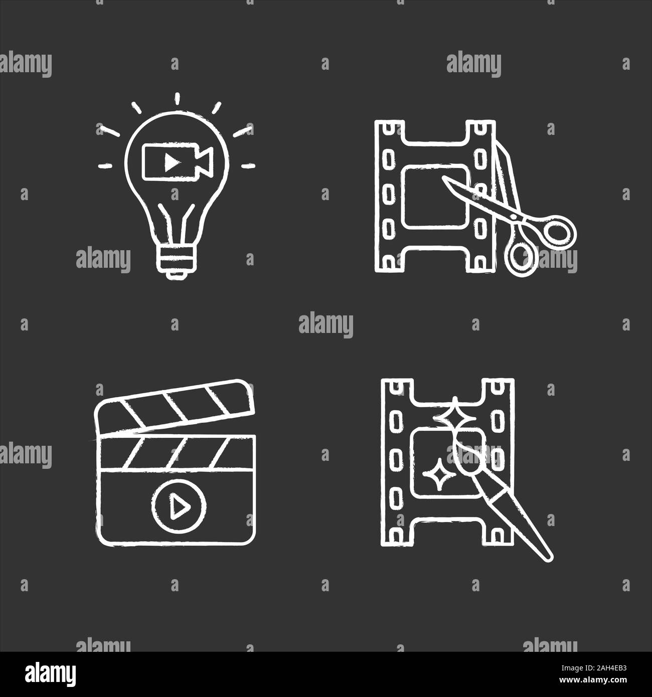 Set cutting scissors icons Black and White Stock Photos & Images - Alamy