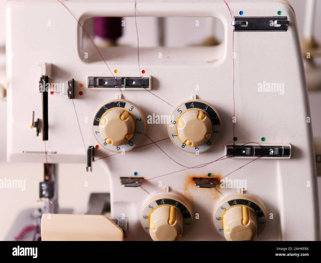 Overlocker sewing machine hi-res stock photography and images - Alamy