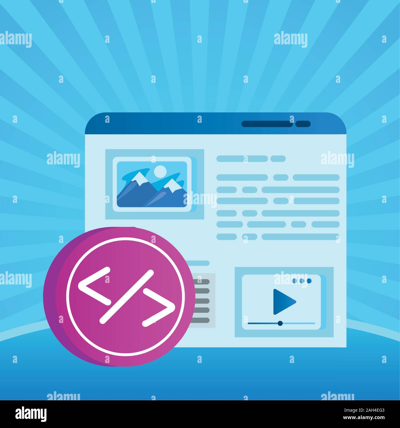 template webpage window isolated icon Stock Vector Image & Art - Alamy