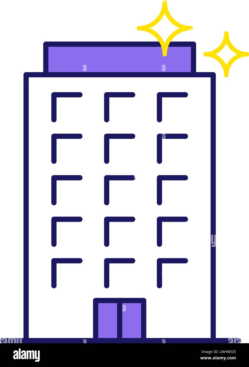 Office cleaning color icon. Apartment cleaning service. Isolated vector ...