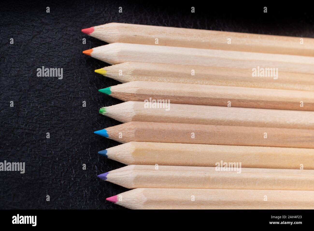 Variety of colors vector set of colored pencils. Drawing and painting ...