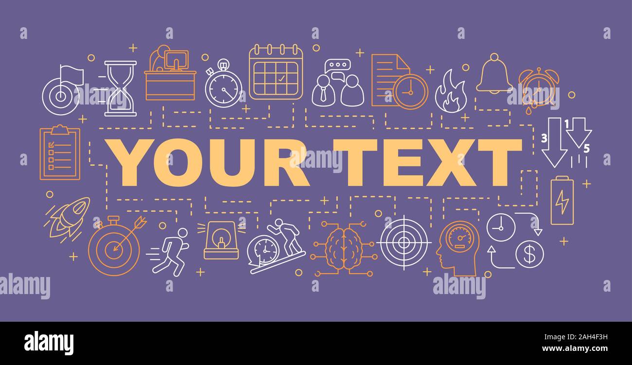 Time management word concepts banner. Timeliness. Respect deadlines ...