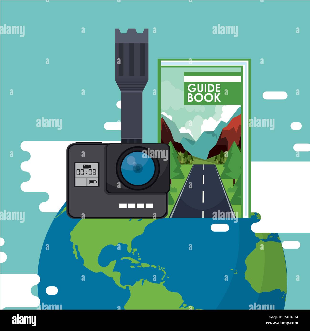 Photo travel book Stock Vector Images - Alamy