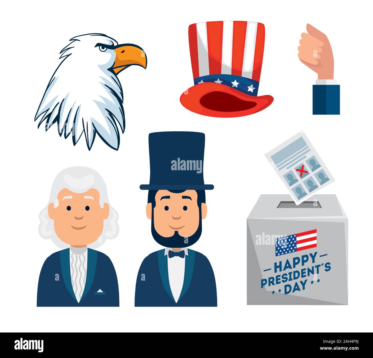 Presidents day emblem Cut Out Stock Images & Pictures - Alamy