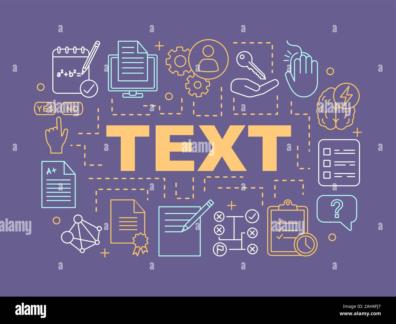 Exams word concepts banner. Examination. Presentation, website ...