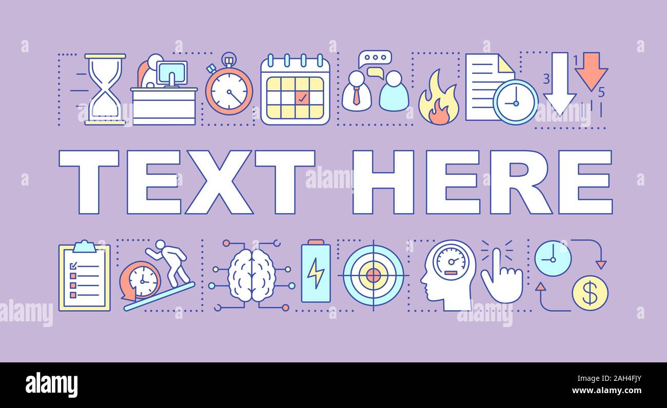 Deadline word concepts banner. Time mangement. Timeliness. Presentation ...