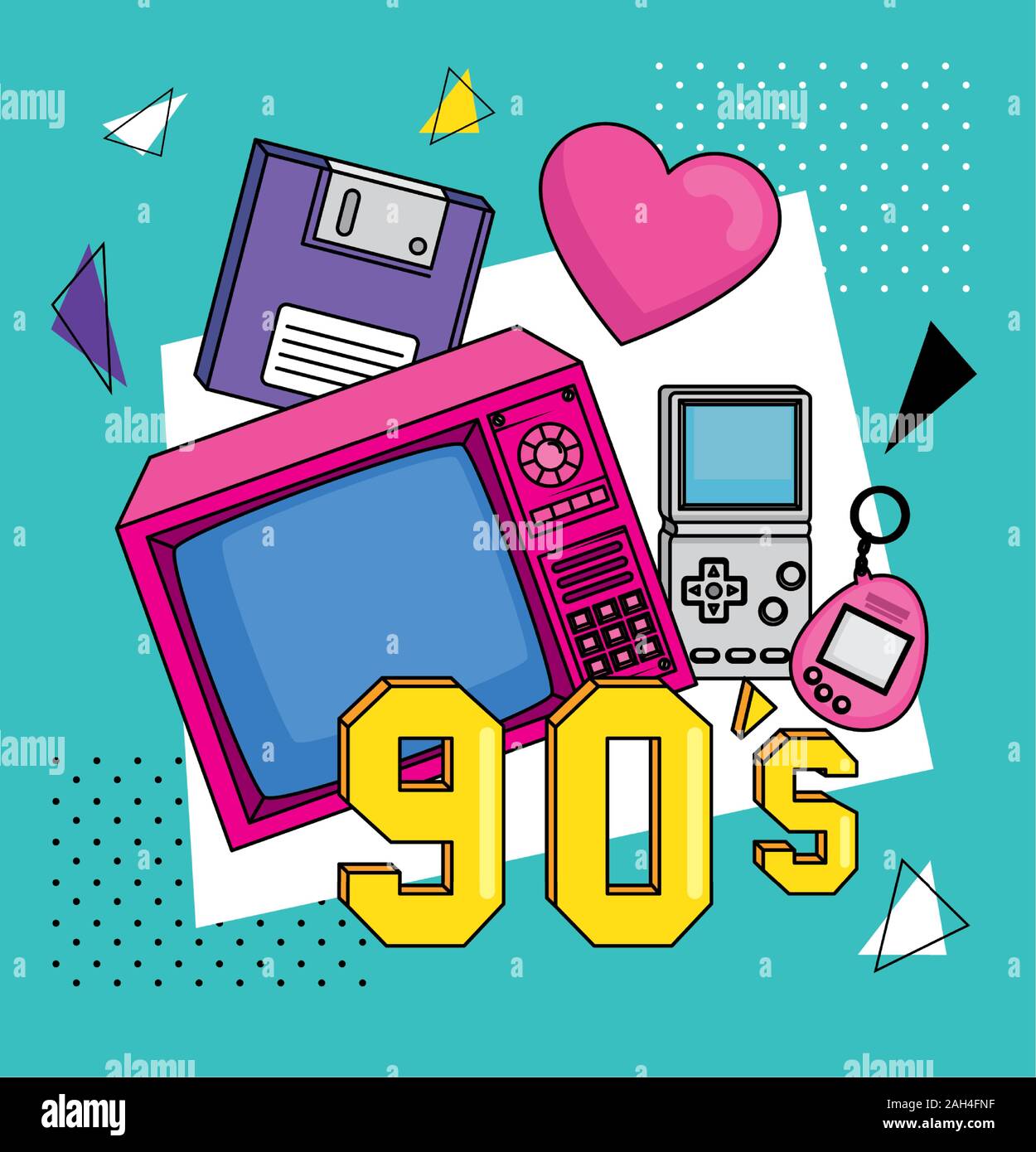 We love the nineties Stock Vector Images - Alamy
