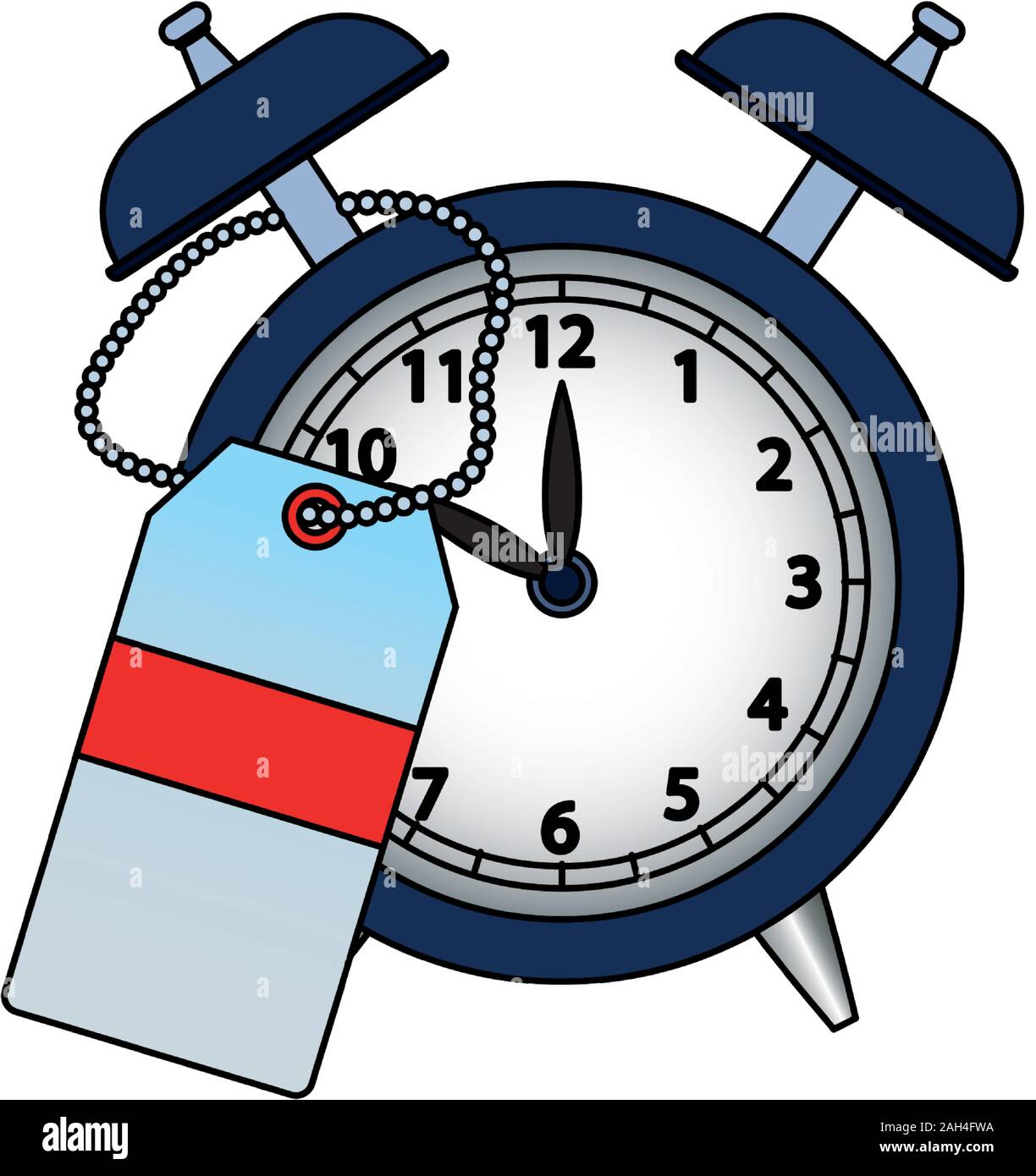price tag and alarm clock icon Stock Vector Image & Art - Alamy