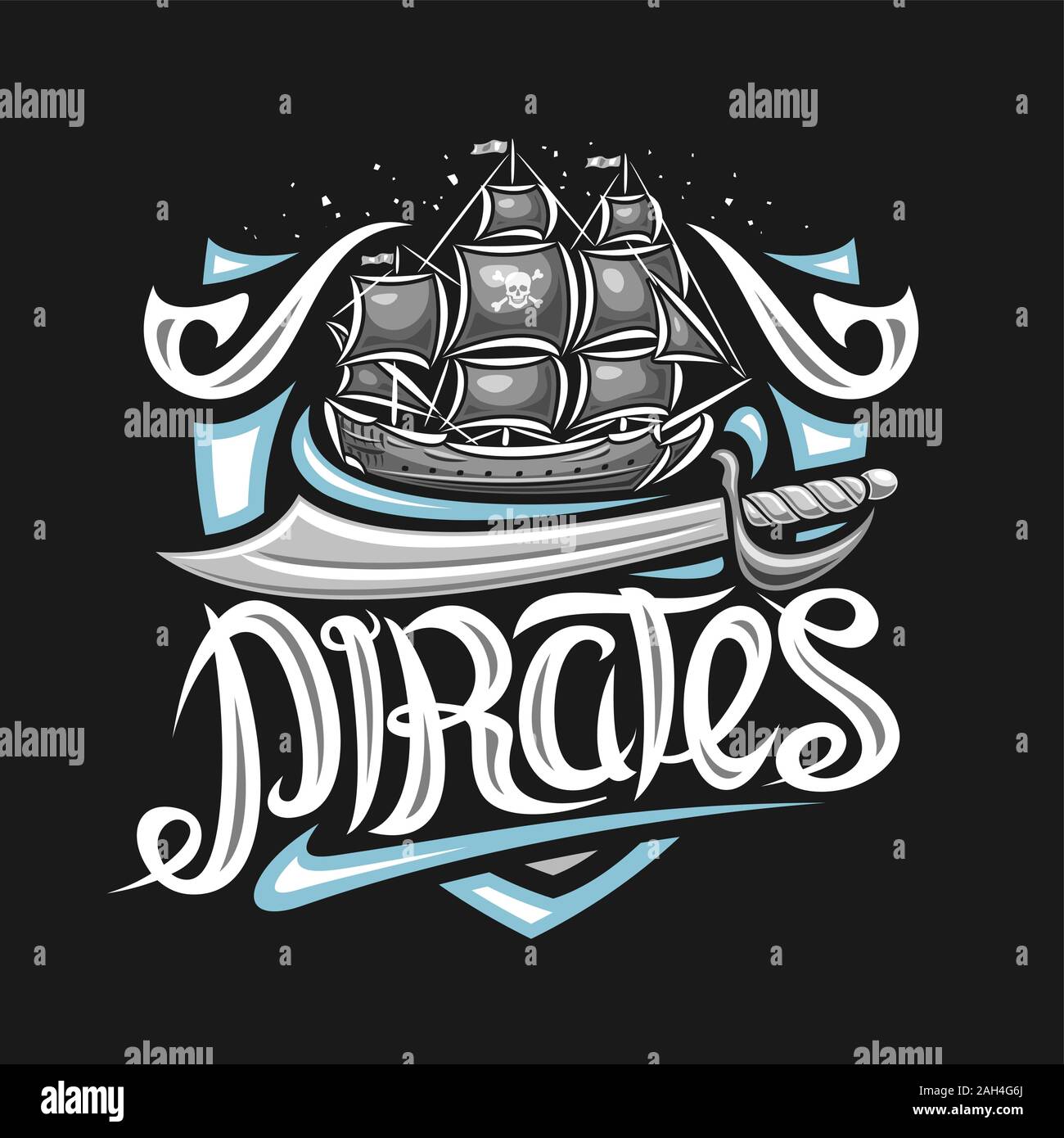 Pirate mascot logo hi-res stock photography and images - Alamy