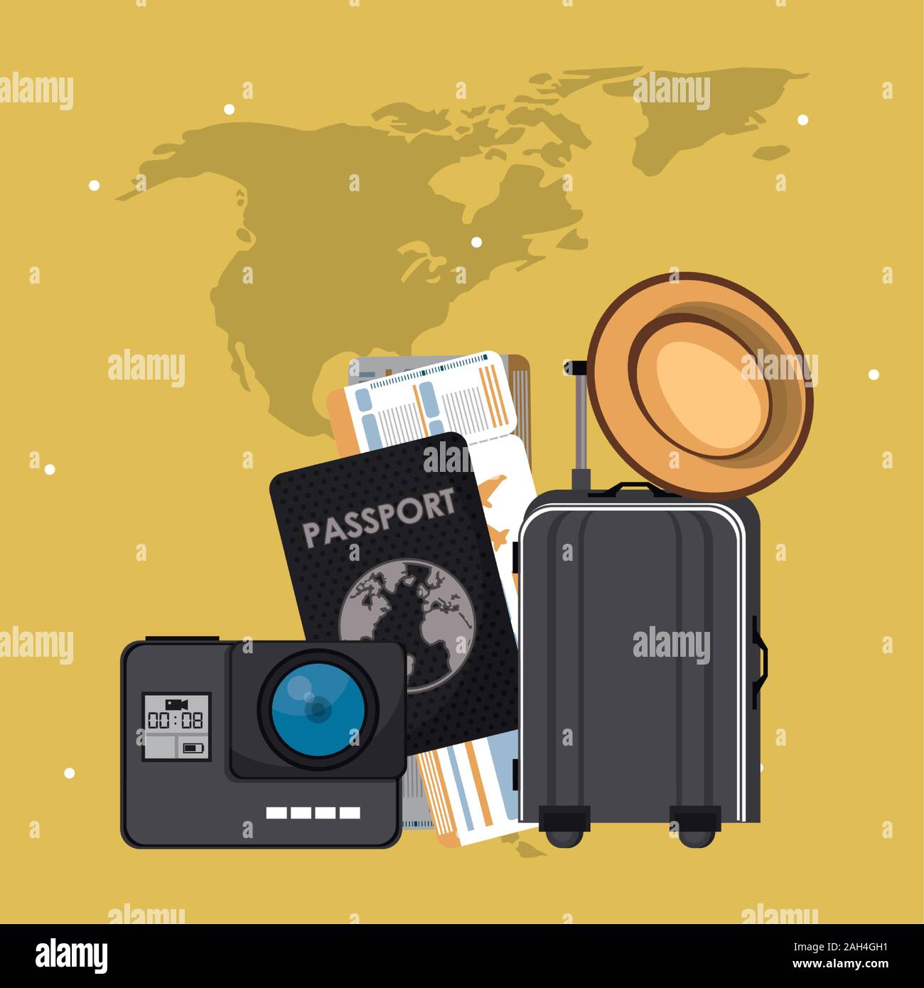 Photo world photo scene Stock Vector Images - Alamy