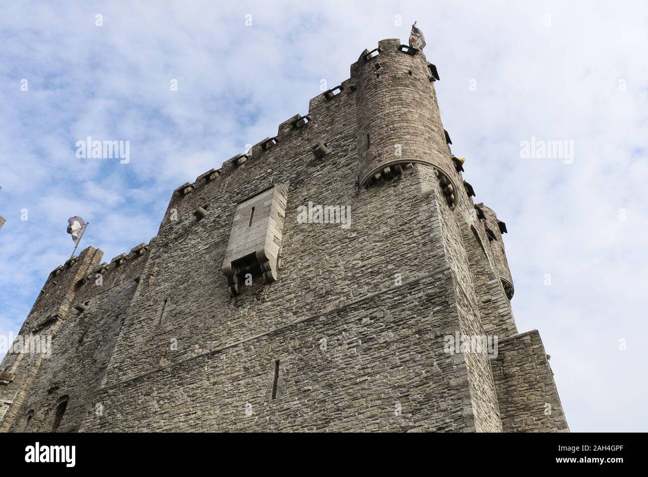 Medieval Castle of Gravensteen, in the city of Ghen Stock Photo - Alamy
