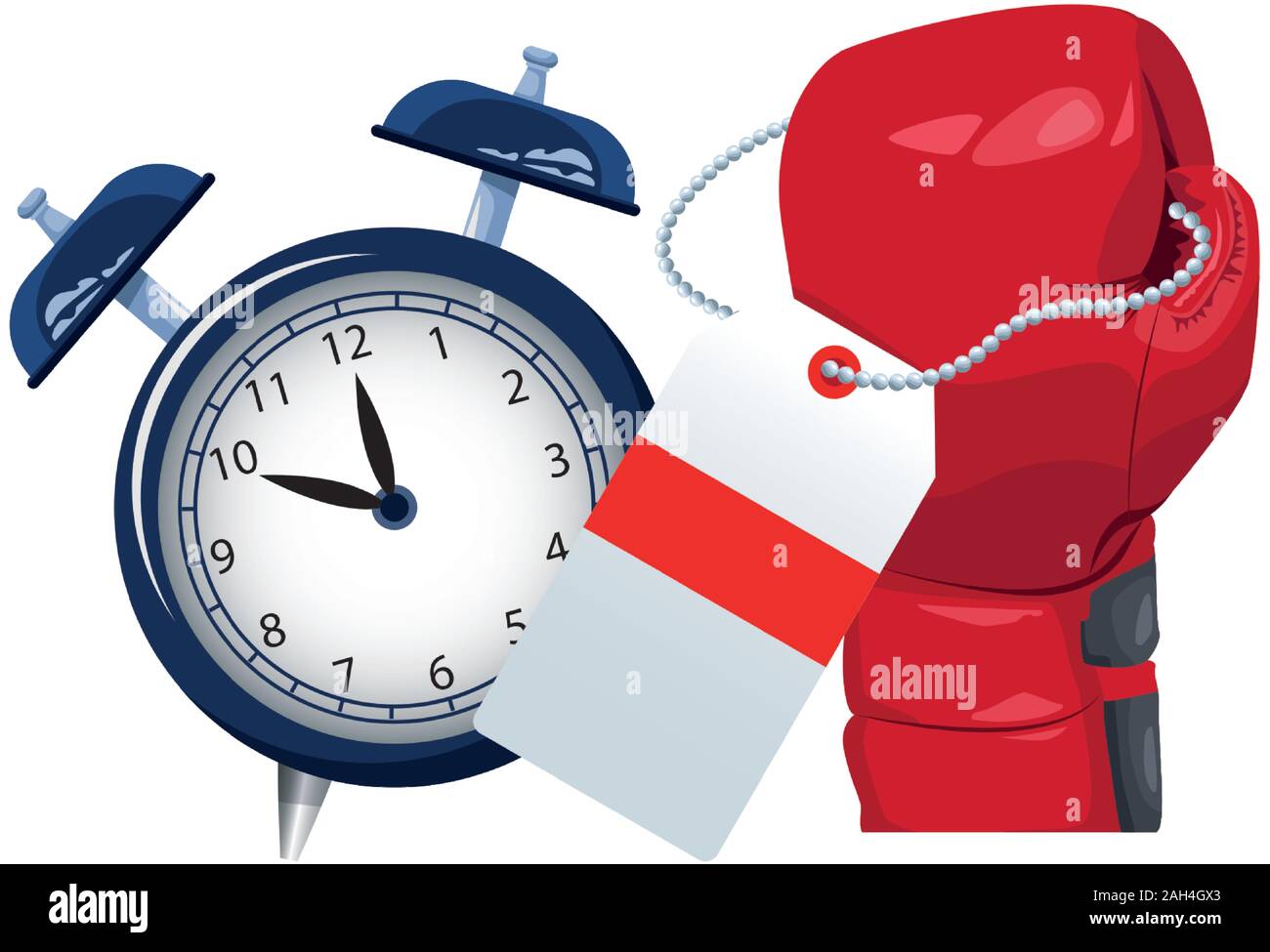 Boxing glove boxing alarm clock hi-res stock photography and images - Alamy