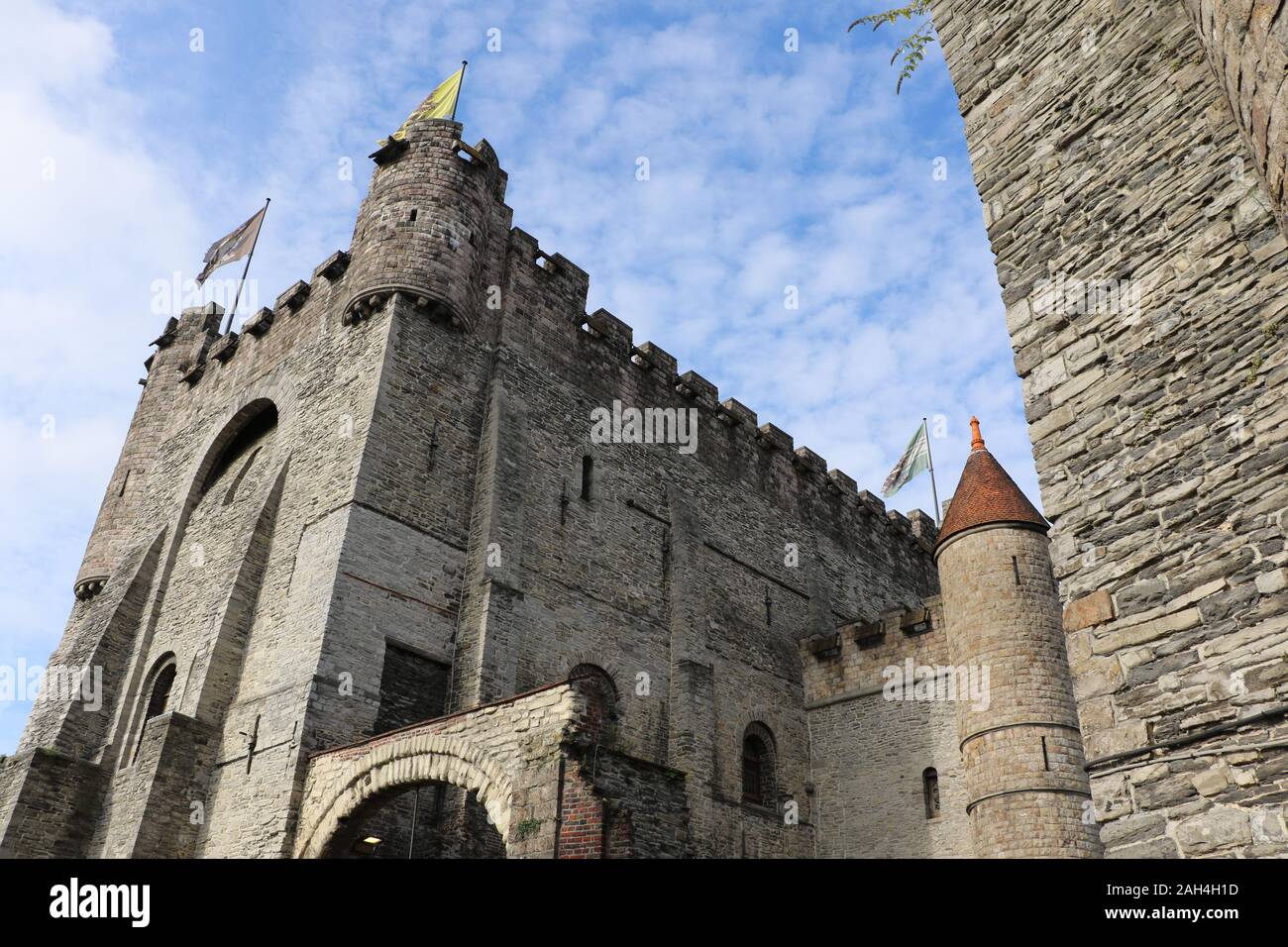 Medieval Castle of Gravensteen, in the city of Ghen Stock Photo - Alamy