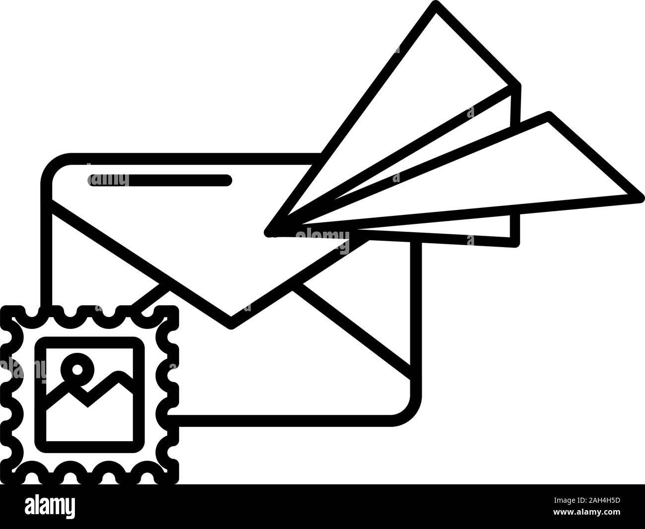 Email marketing stamp Stock Vector Images - Alamy