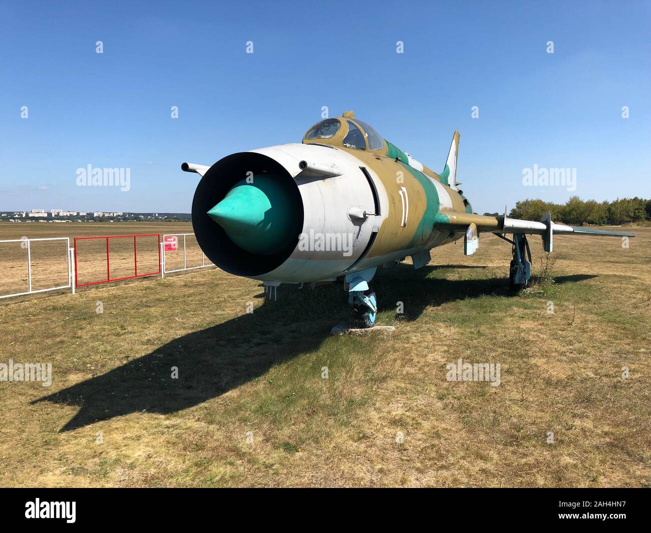 Old Soviet fighter plane in Kharkiv, Ukraine Stock Photo - Alamy