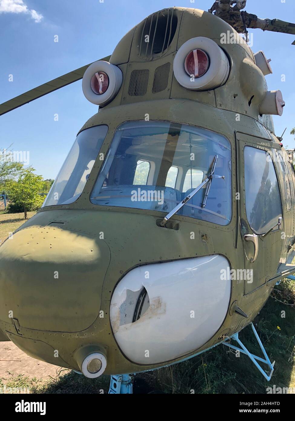 Old soviet helicopter in hi-res stock photography and images - Alamy
