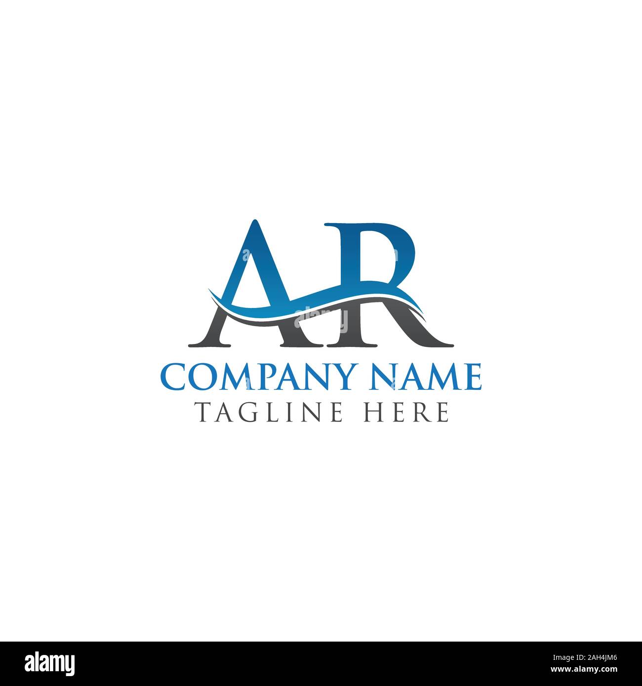 AR Letter Logo With Creative Modern Business Typography Vector Template. Creative Alphabetical ...