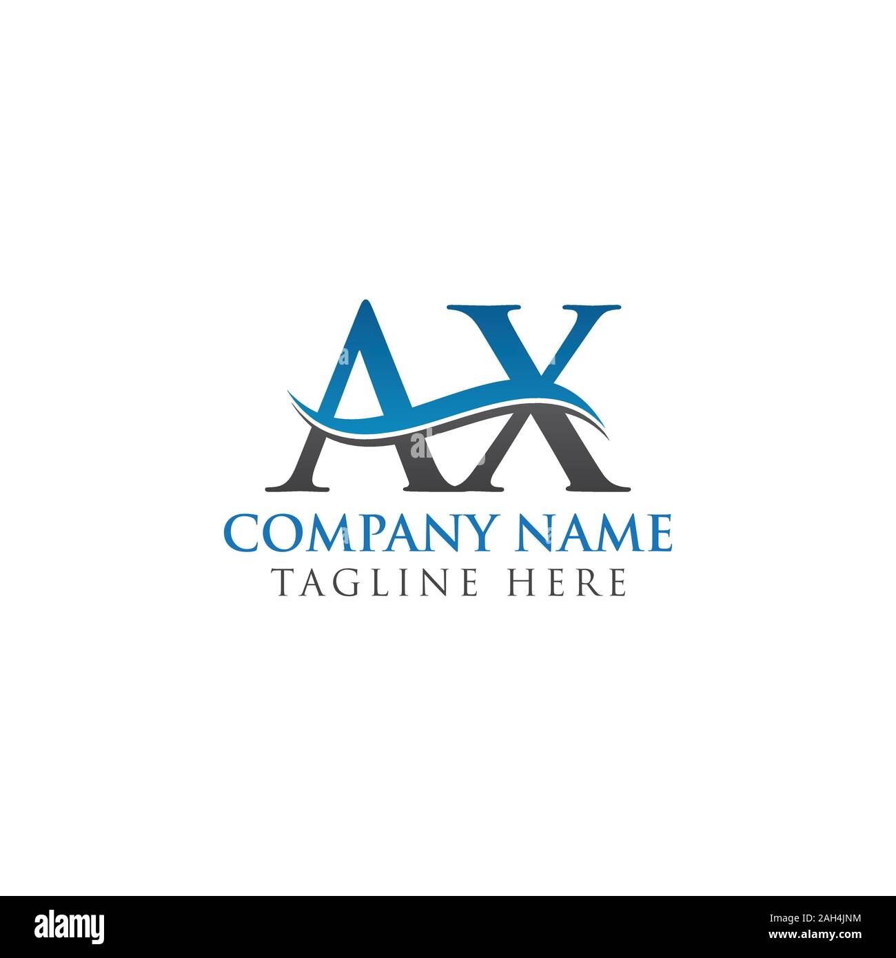AX Letter Logo With Creative Modern Business Typography Vector Template ...
