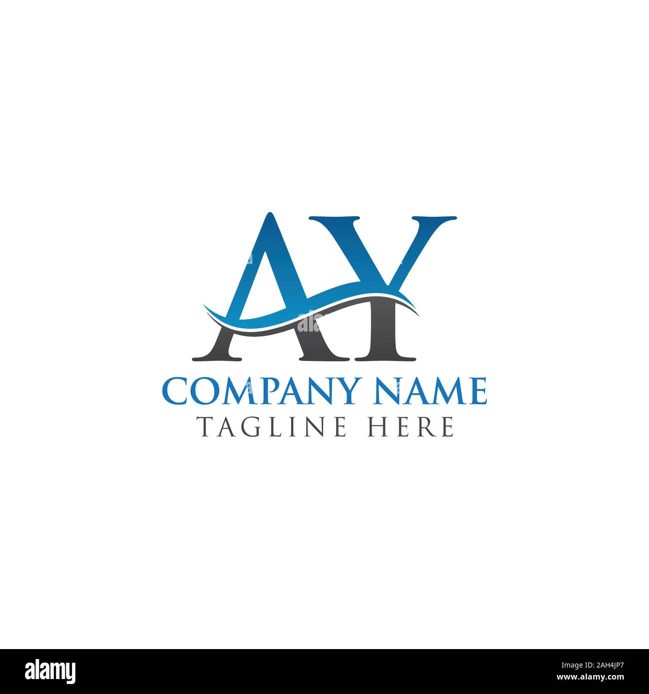 AY Letter Logo With Creative Modern Business Typography Vector Template ...