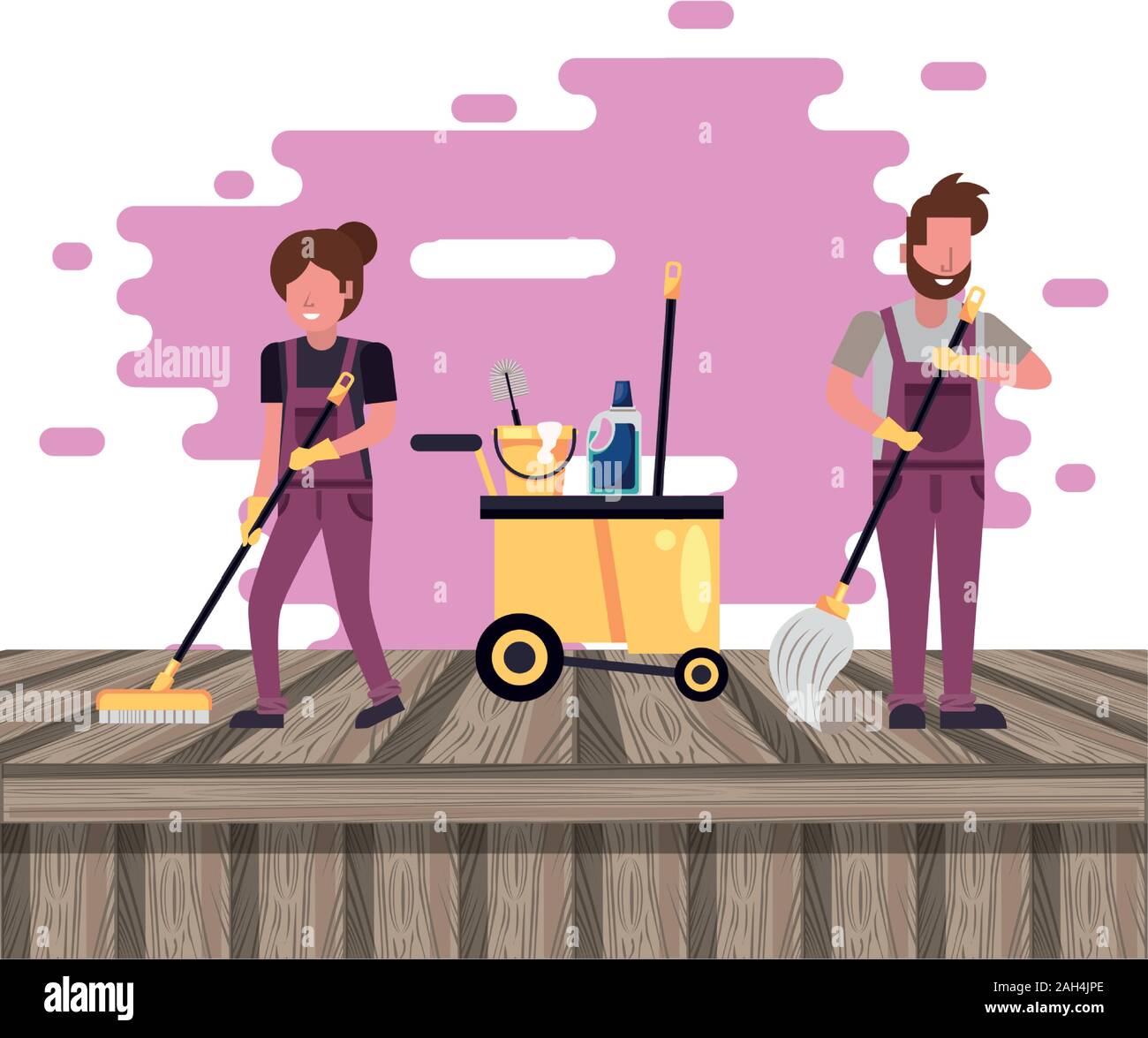 Housekeepers Stock Vector Images - Alamy