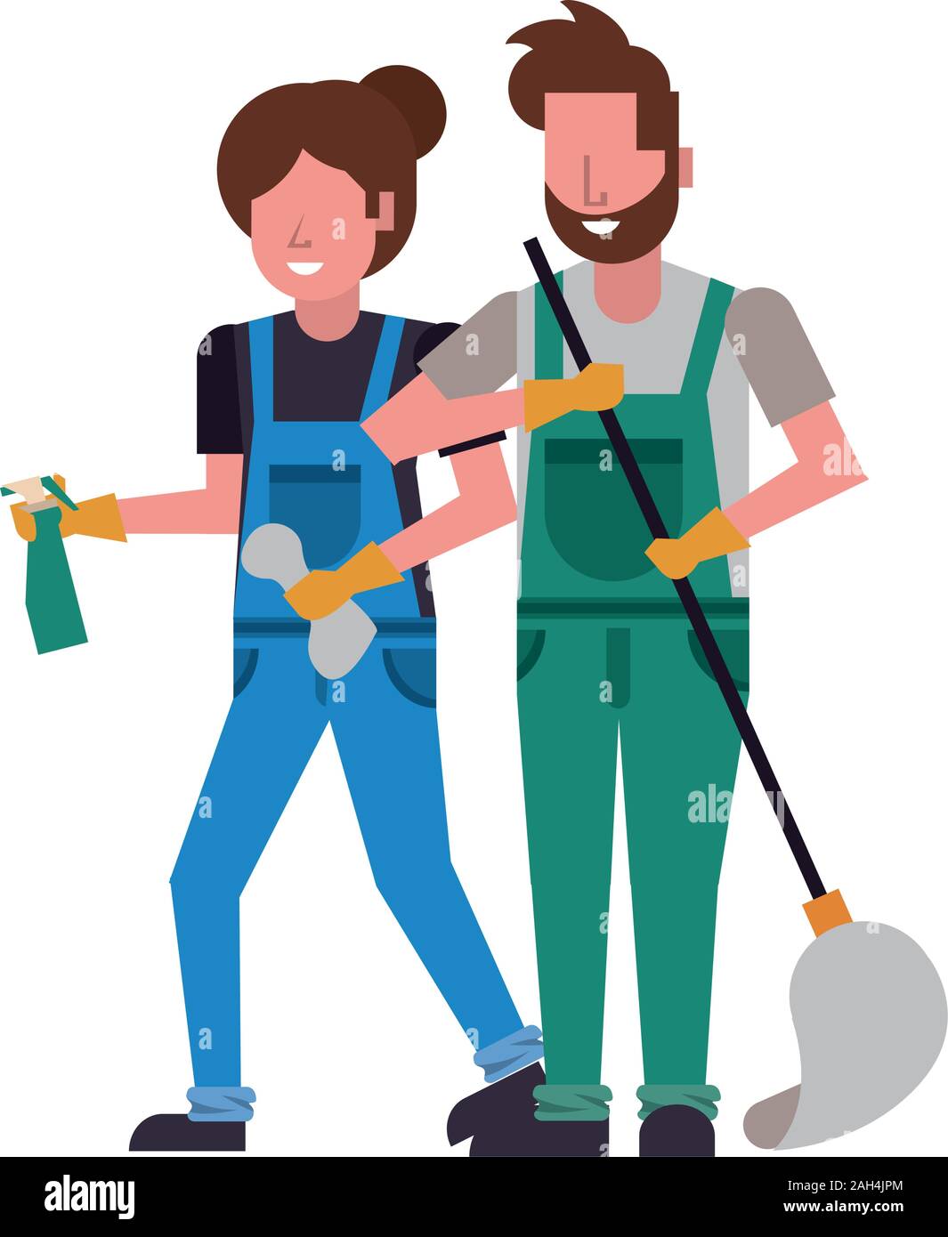 Housekeepers Stock Vector Images - Alamy