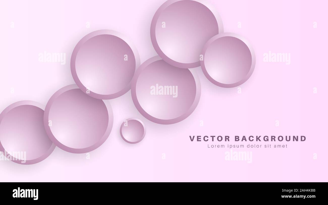 Vector Abstract geometric shape. 3d circle background.Vector ...