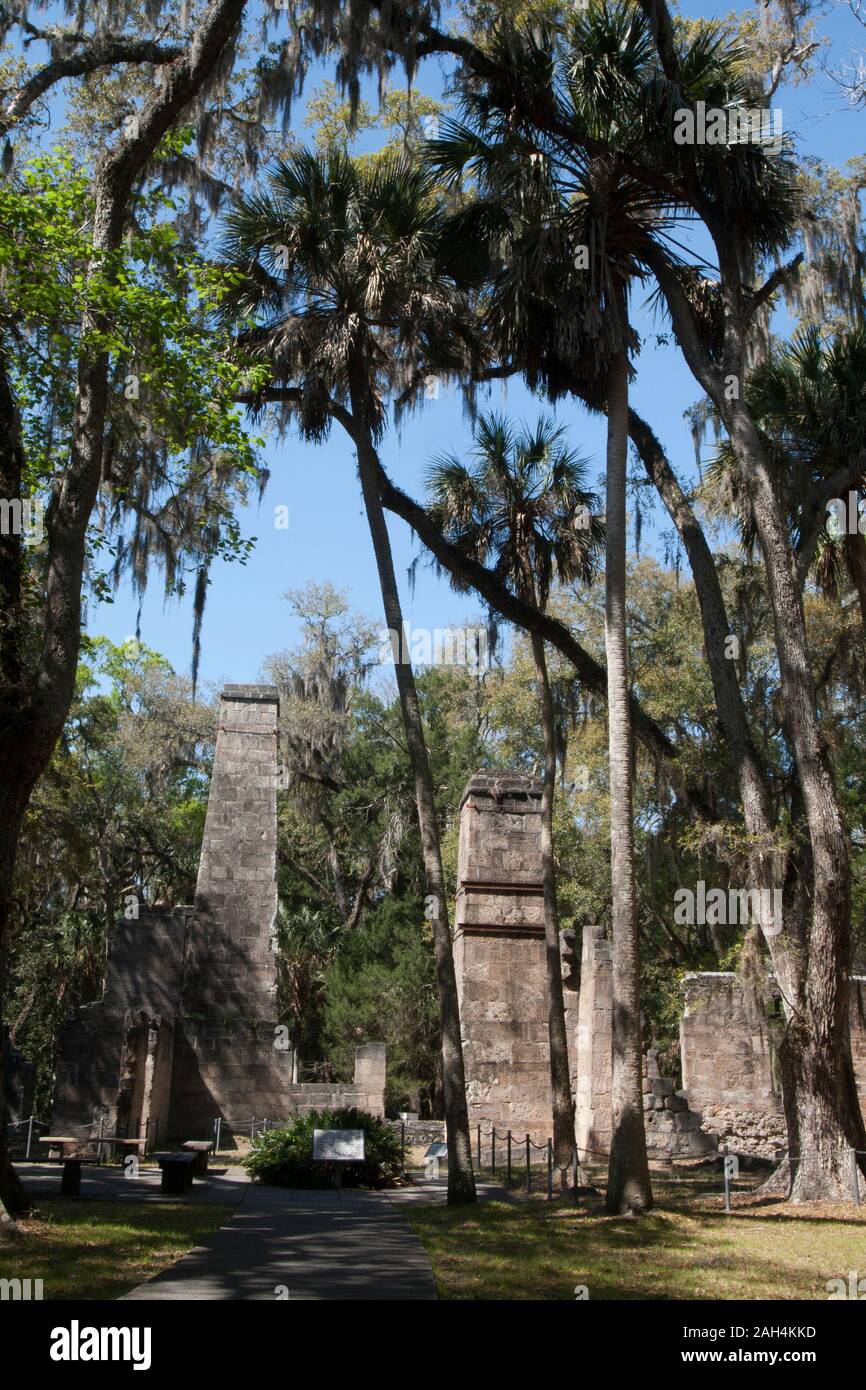 Bulow plantation ruins state park hi-res stock photography and images ...