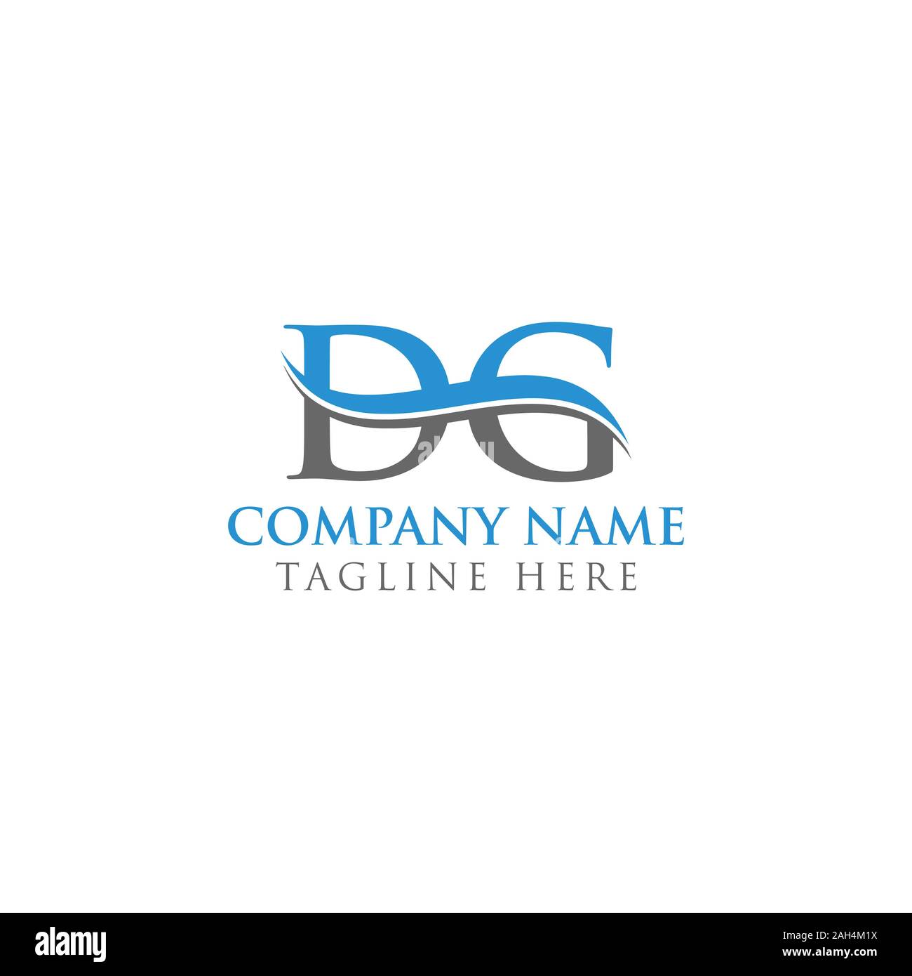 Initial DG Water Wave Letter Logo With Creative Modern Typography ...