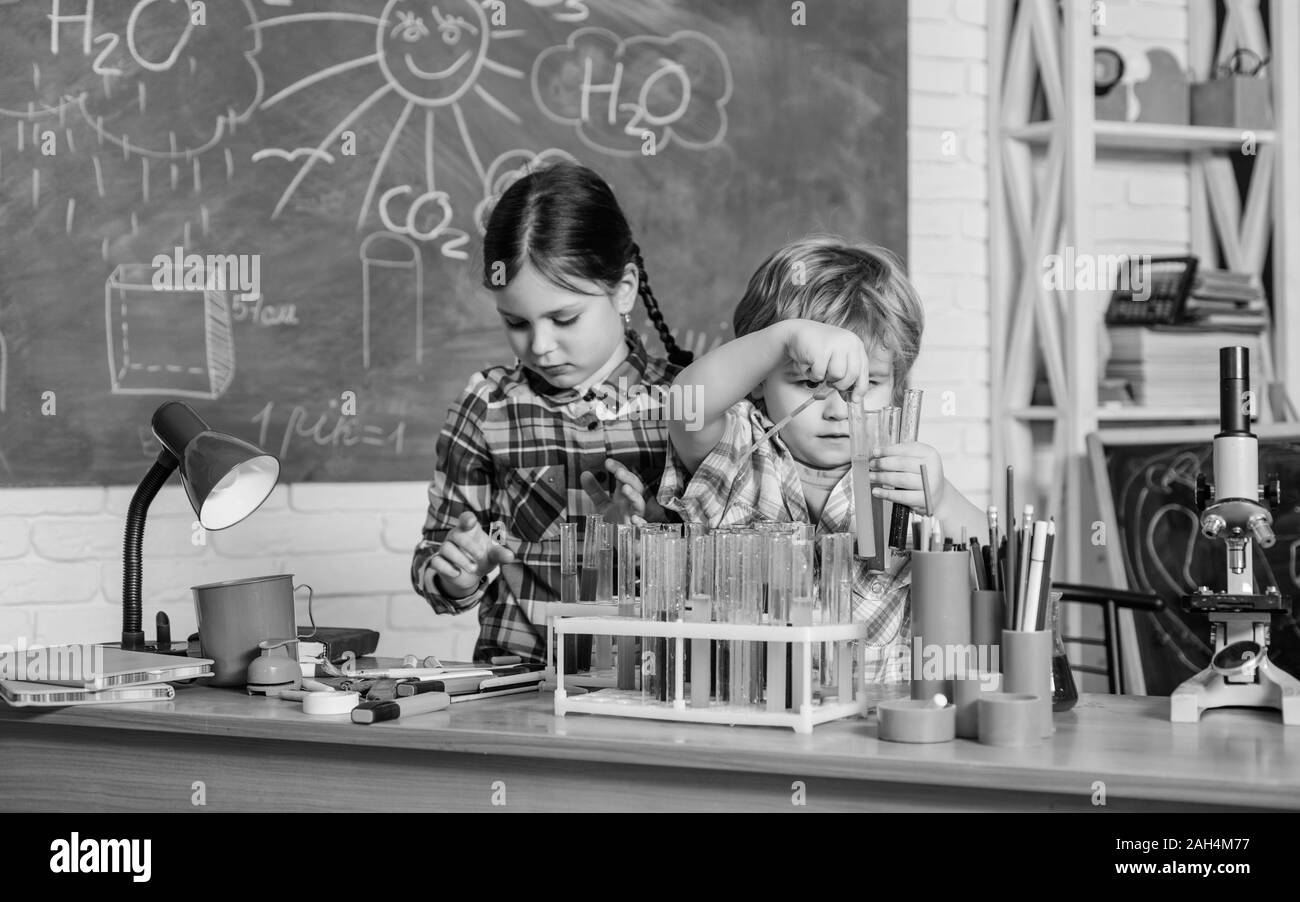 children making science experiments. Education. Science and education ...
