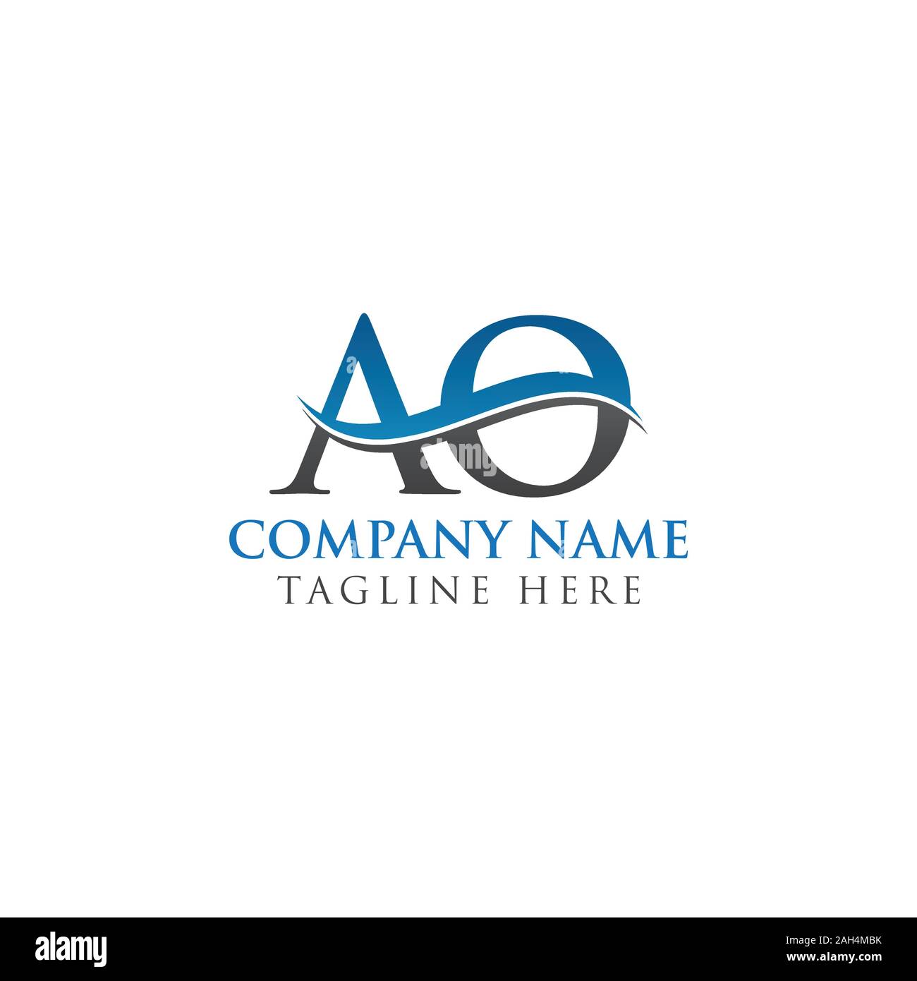 AO Letter Logo With Creative Modern Business Typography Vector Template ...