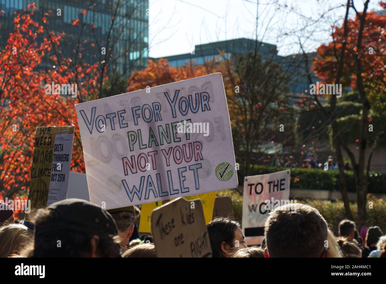 Greta thunberg sign 2019 hi-res stock photography and images - Alamy