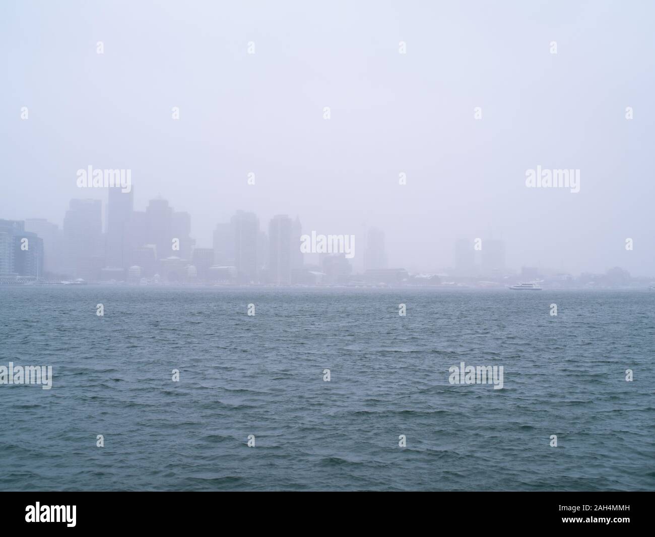 Boston skyline snow hi-res stock photography and images - Alamy