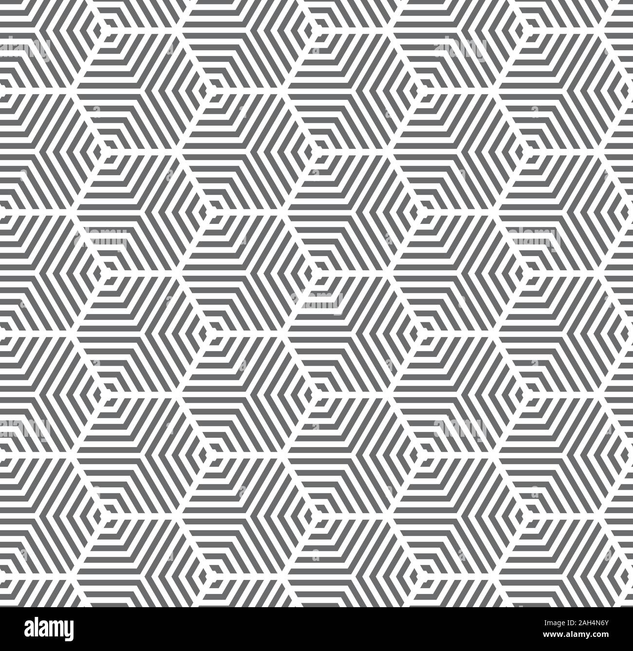 Multi hexagonal line seamless repeat pattern background Stock Photo - Alamy