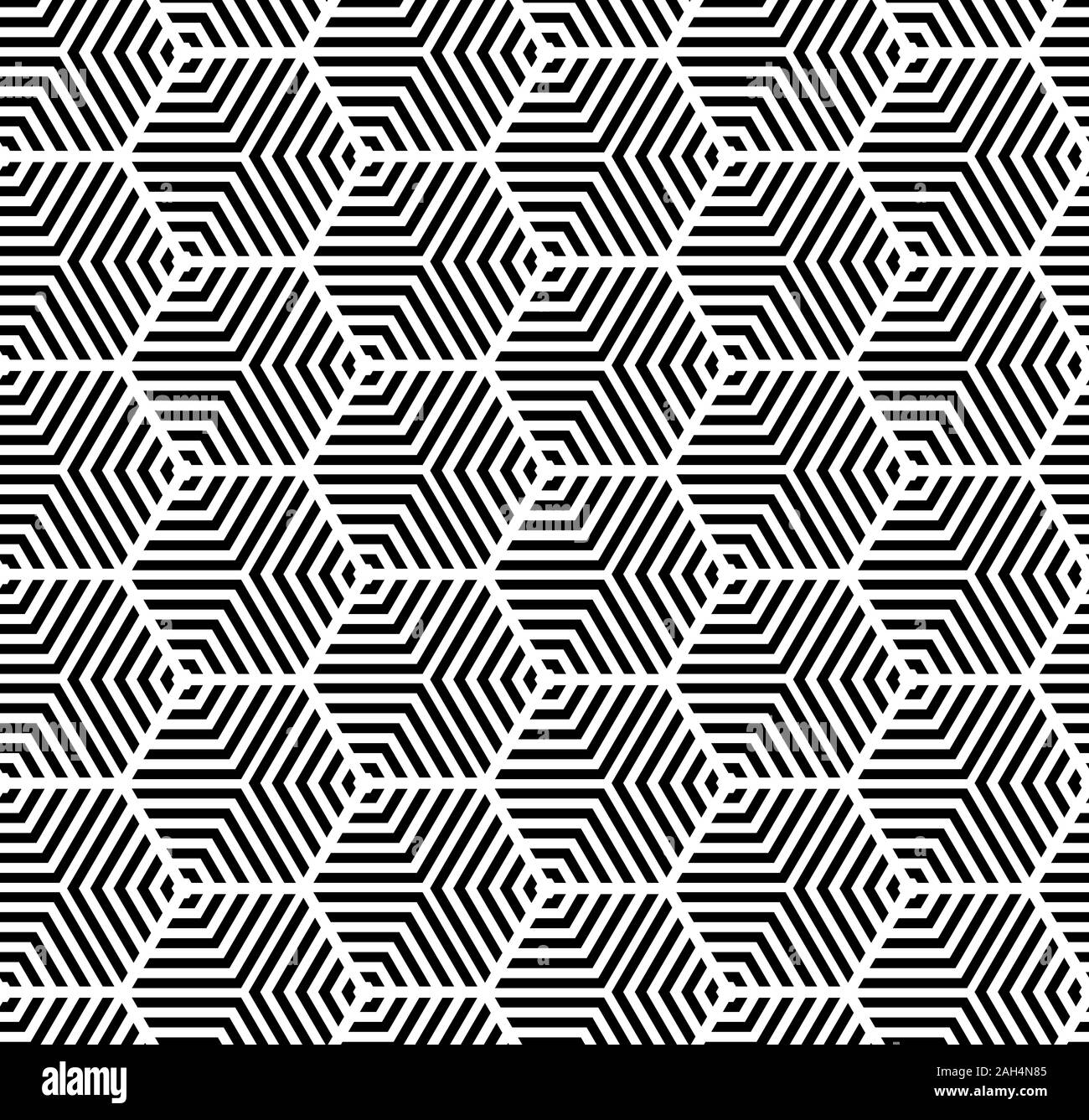 Background hexagon pattern bold Black and White Stock Photos & Images ...
