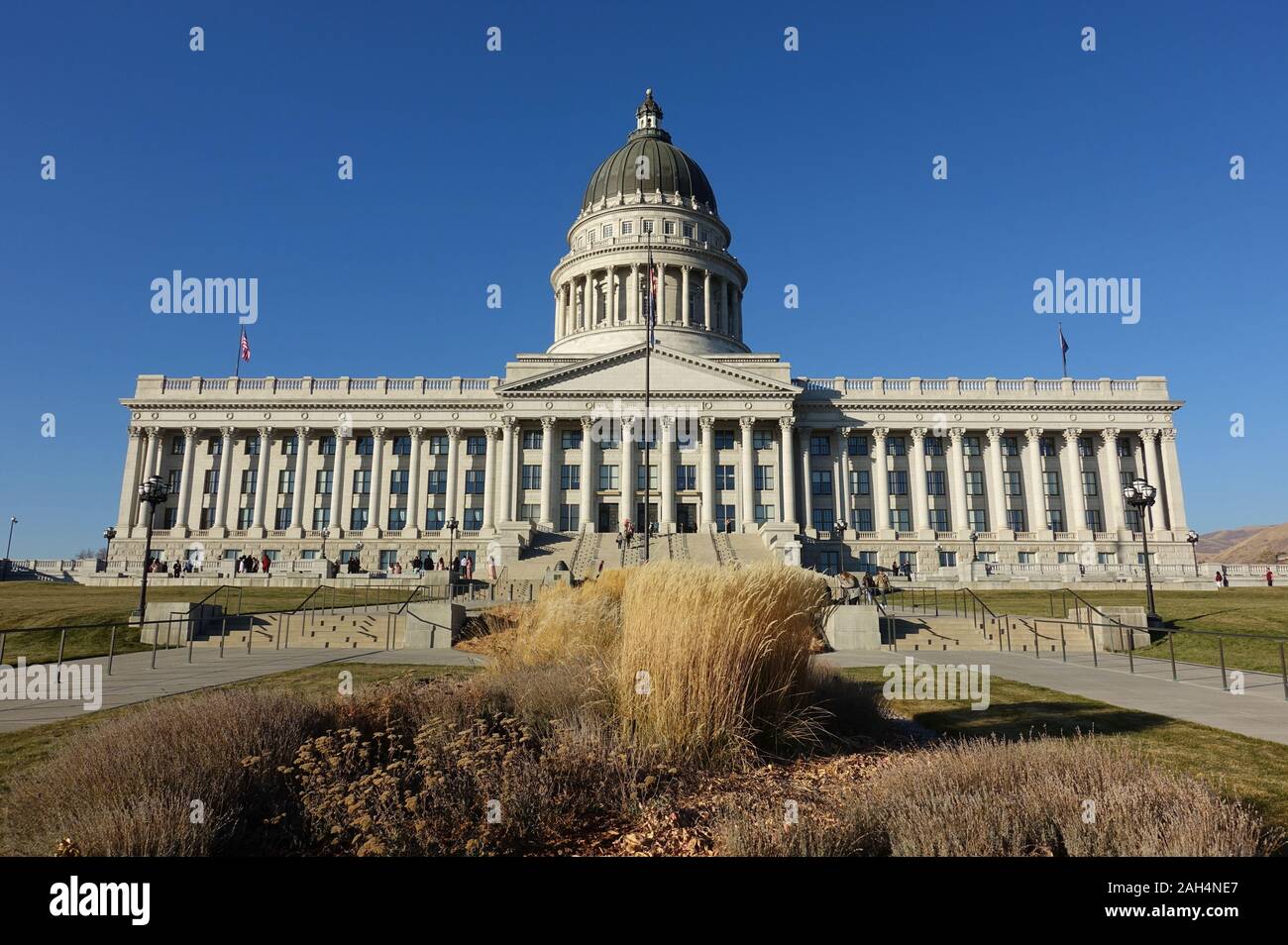 SALT LAKE CITY, UT -9 NOV 2019-Day view of the Utah State Capitol ...