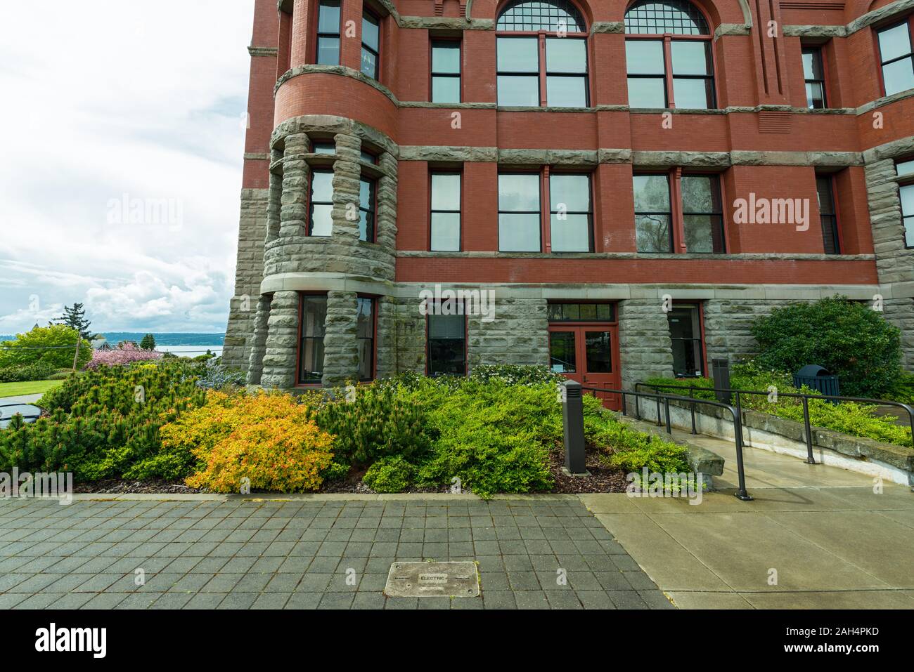 Port Townsend, Washington - April 27, 2014: The Side Entrance of the ...