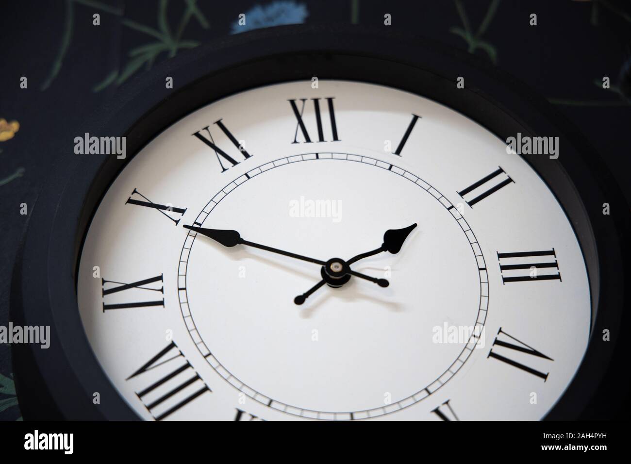 clock face with roman numerals Stock Photo - Alamy
