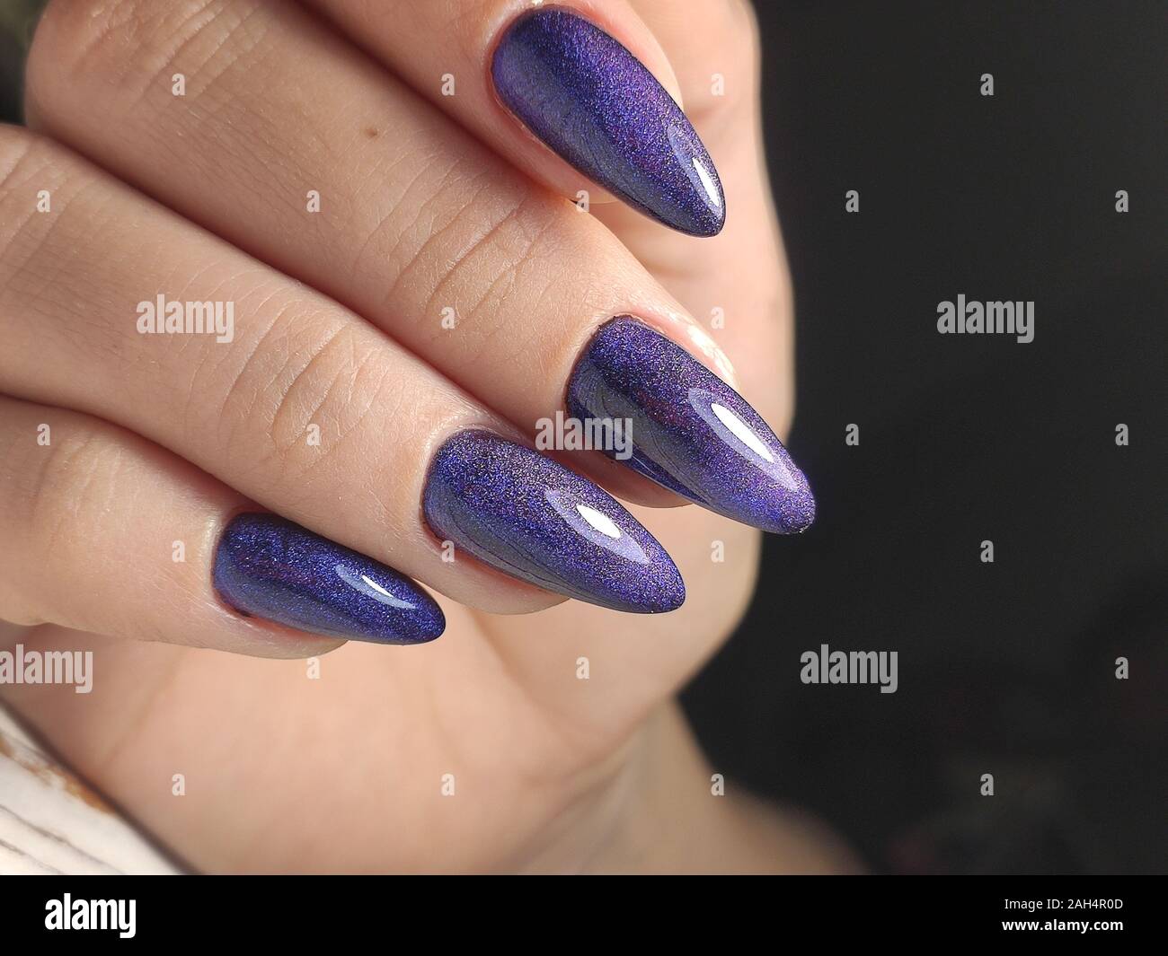 The beauty of the natural nails. Perfect clean manicure Stock Photo - Alamy