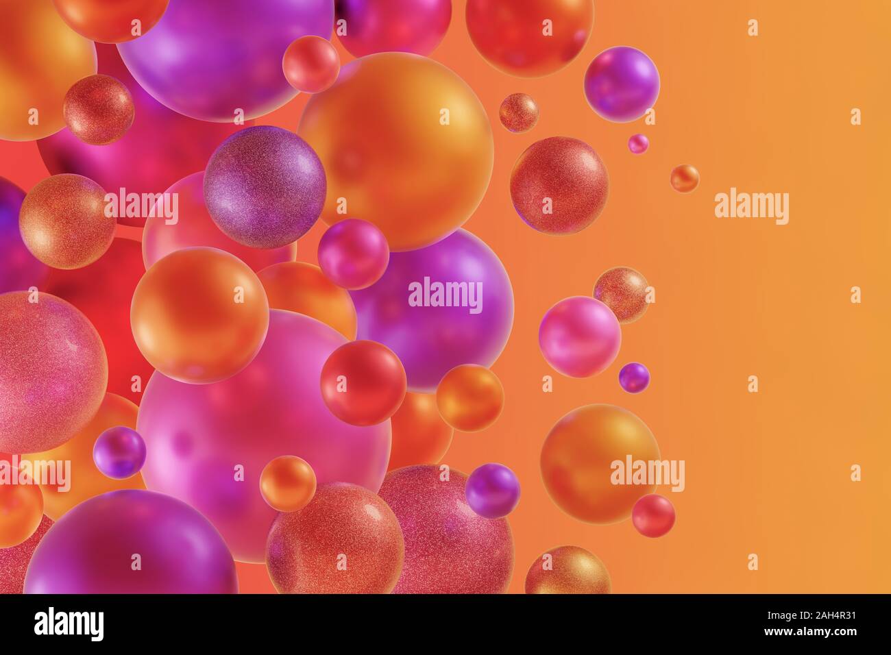 Festive Design of Colour Balls Stock Photo - Alamy