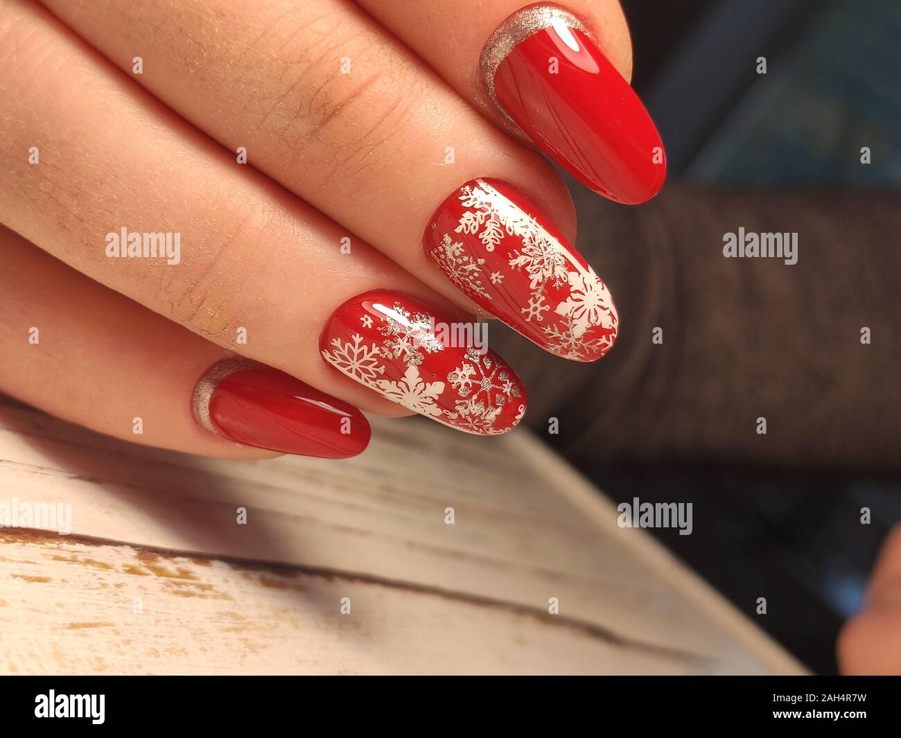 The beauty of the natural nails. Perfect clean manicure Stock Photo - Alamy